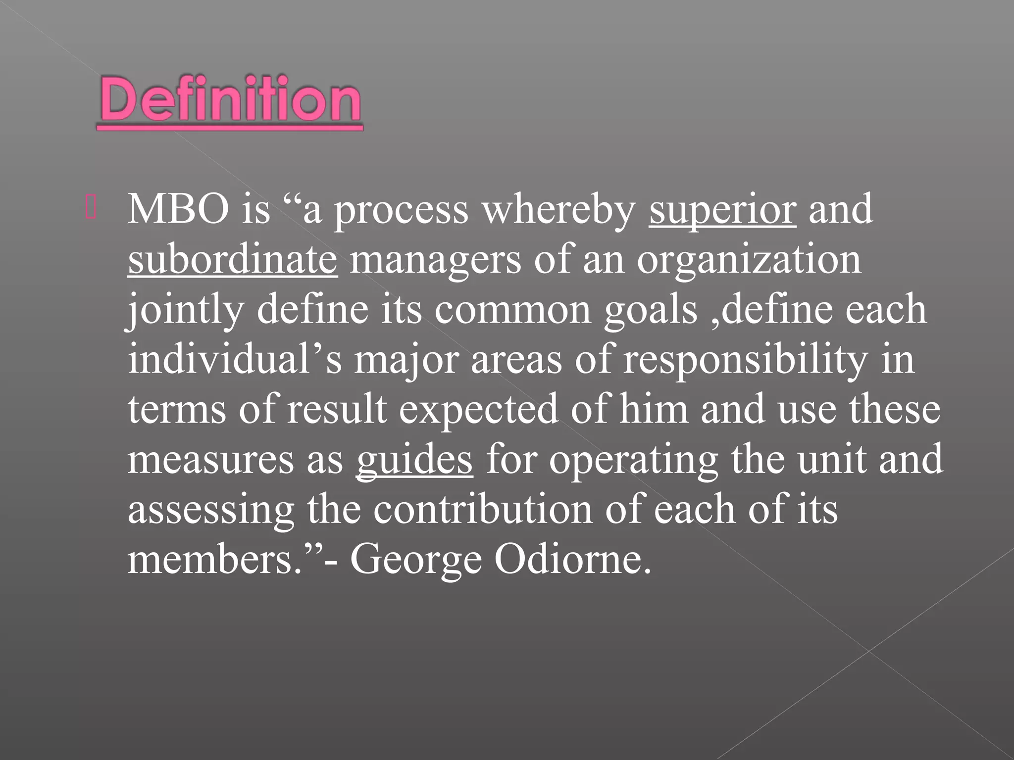 Management by objectives | PPT