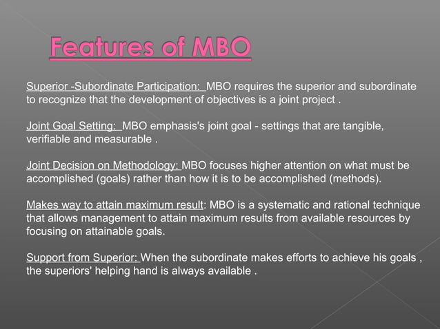 Management by objectives | PPT