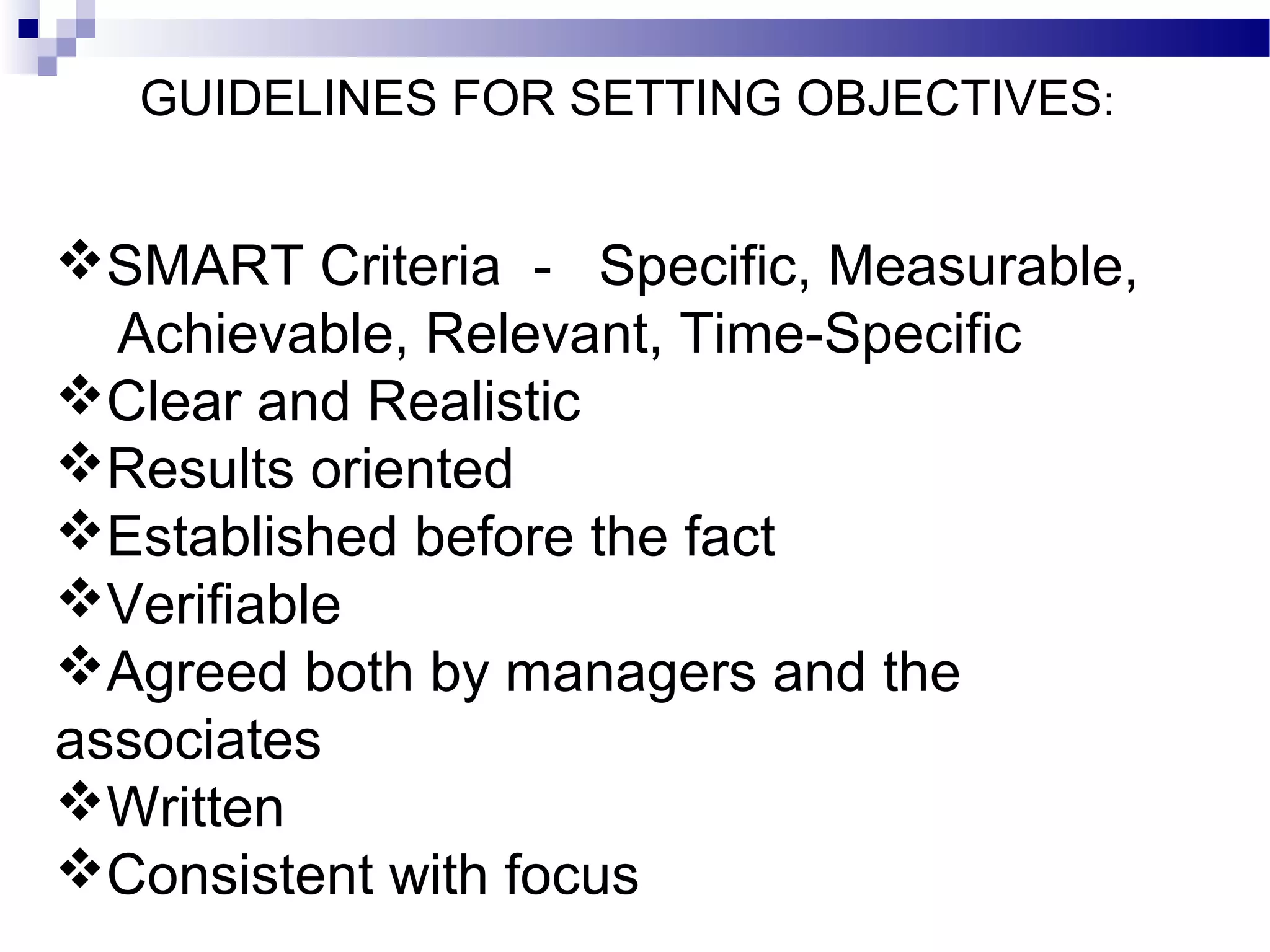 Management by objectives | PPT