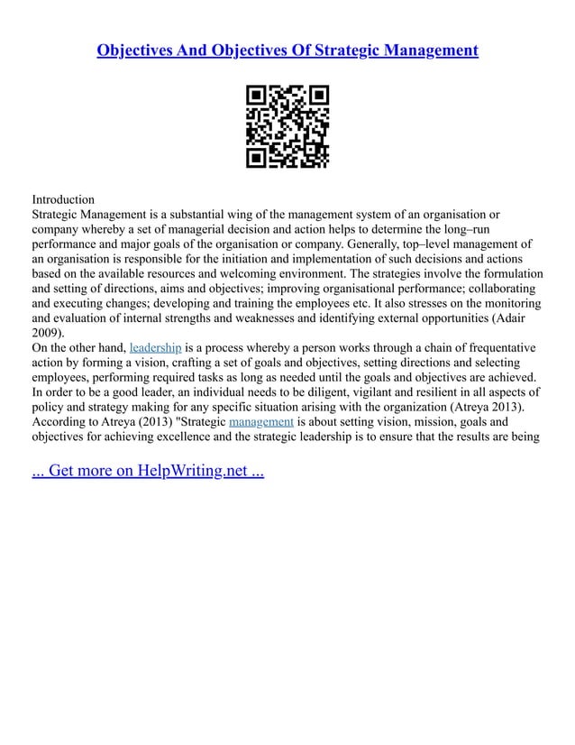 Management By Objectives | PDF