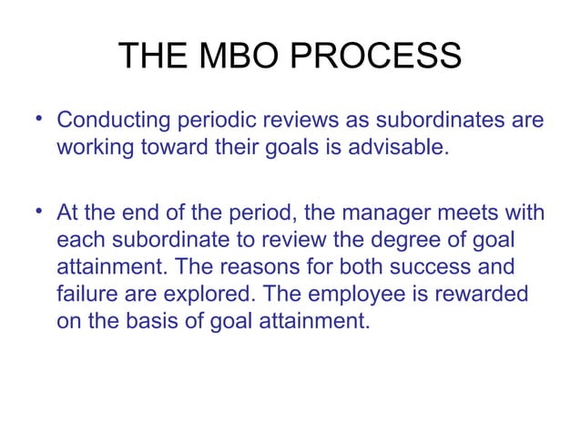 Management by Objectives MBO Technique .ppt