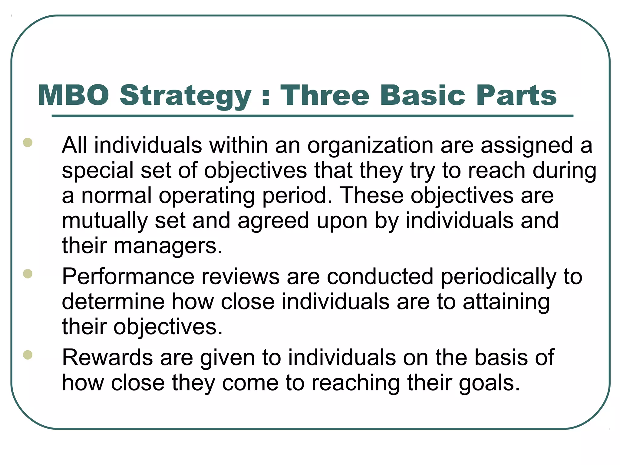 Management by objectives (mbo) | PPT