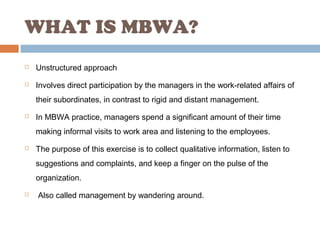 Management+by+walking+around | PPT