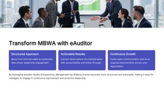 Management by Walking Around with eAuditor Audits & Inspections | PDF