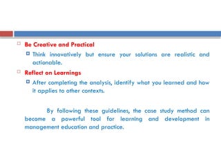 Management Case study analysis for MBA students- | PPTX