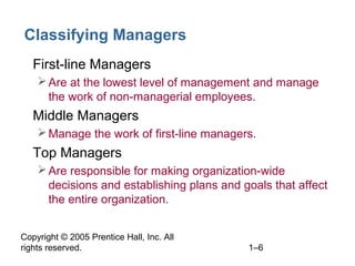 Principle of Management ch1 | PPT