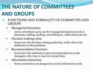Management chap 11 committees | PPT