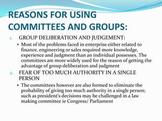 Management chap 11 committees | PPTX