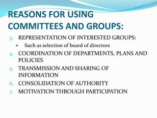 Management chap 11 committees | PPT