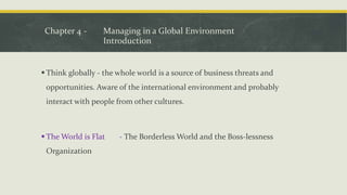 Management Chapter 4, 5 and 6 richard l. daft | PPTX