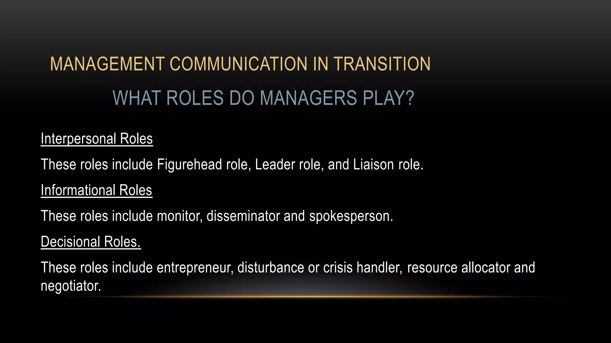 Management Communication in Transition | PPTX