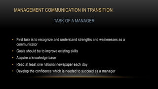 Management Communication in Transition | PPTX