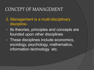 Management concept and application | PPTX