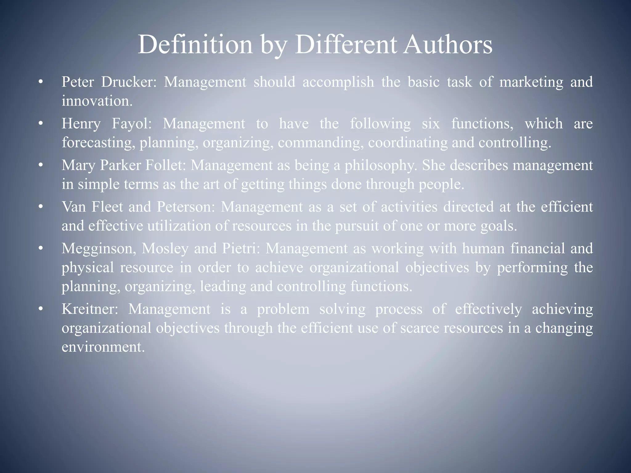 Management concepts introduction | PPTX