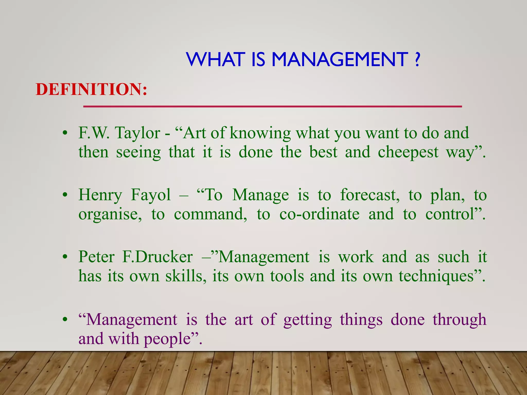 Management concepts introduction | PPT