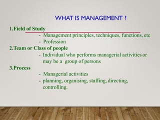 Management concepts introduction | PPT