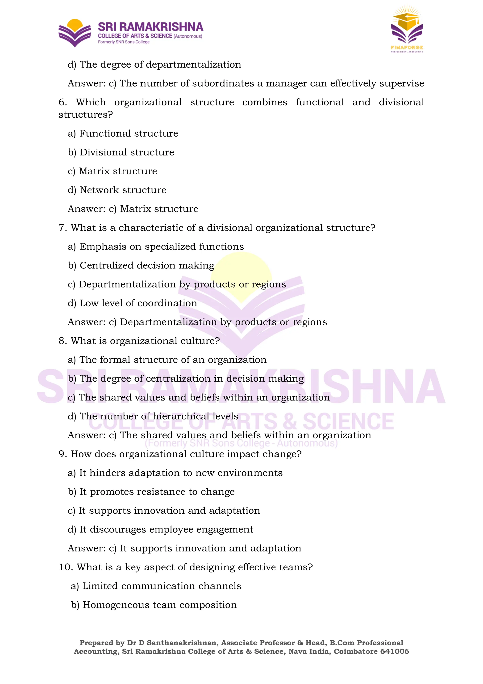 Management Concepts Multiple Choice Questions (MCQ) | PDF