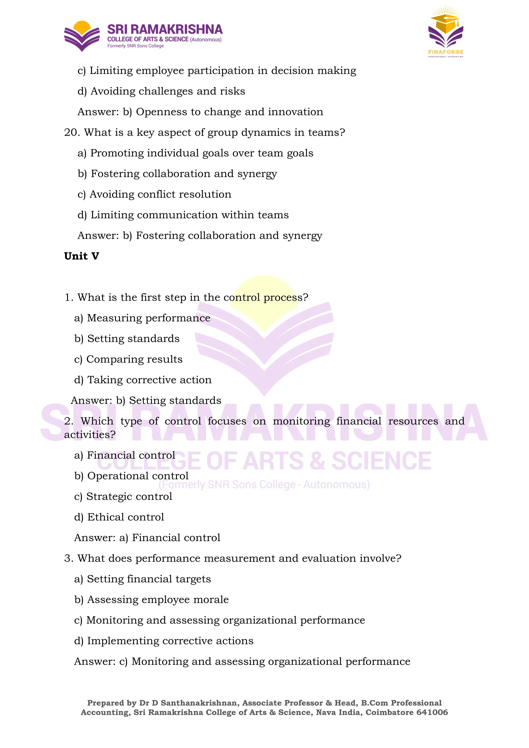 Management Concepts Multiple Choice Questions (MCQ) | PDF