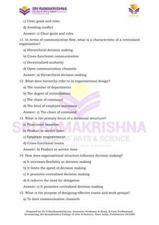 Management Concepts Multiple Choice Questions (MCQ) | PDF