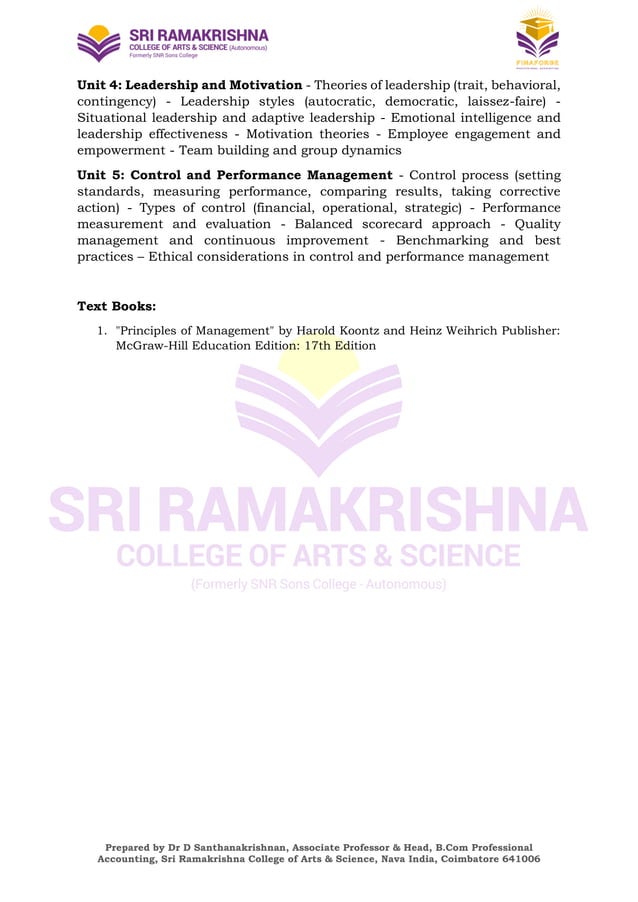 Management Concepts Multiple Choice Questions (MCQ) | PDF