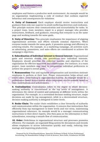 Management Concepts Study Material - Unit I to Unit III | PDF