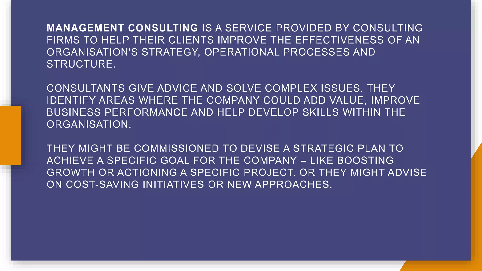 Management consulting | PPTX