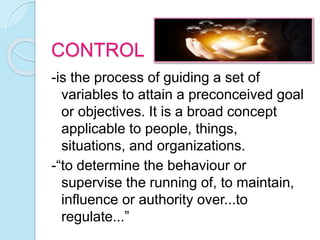 Management Control in Organization | PPT