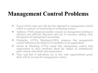 Management control presentation.pptx | Executive Leadership ...