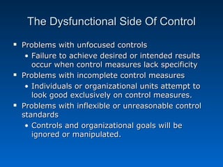 Management controls | PPT