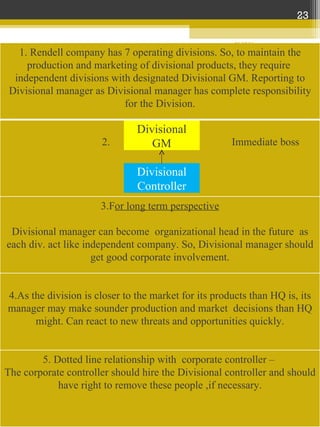 Management control system- Rendell Company case by Aviroop Banik,Rizvi ...