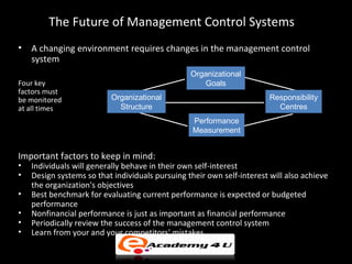 Management control system | PPT | Business Accounting & Finance | Business