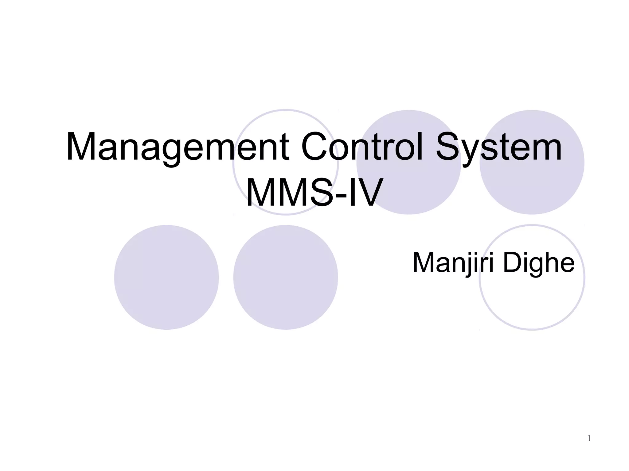 Management control system | PPT