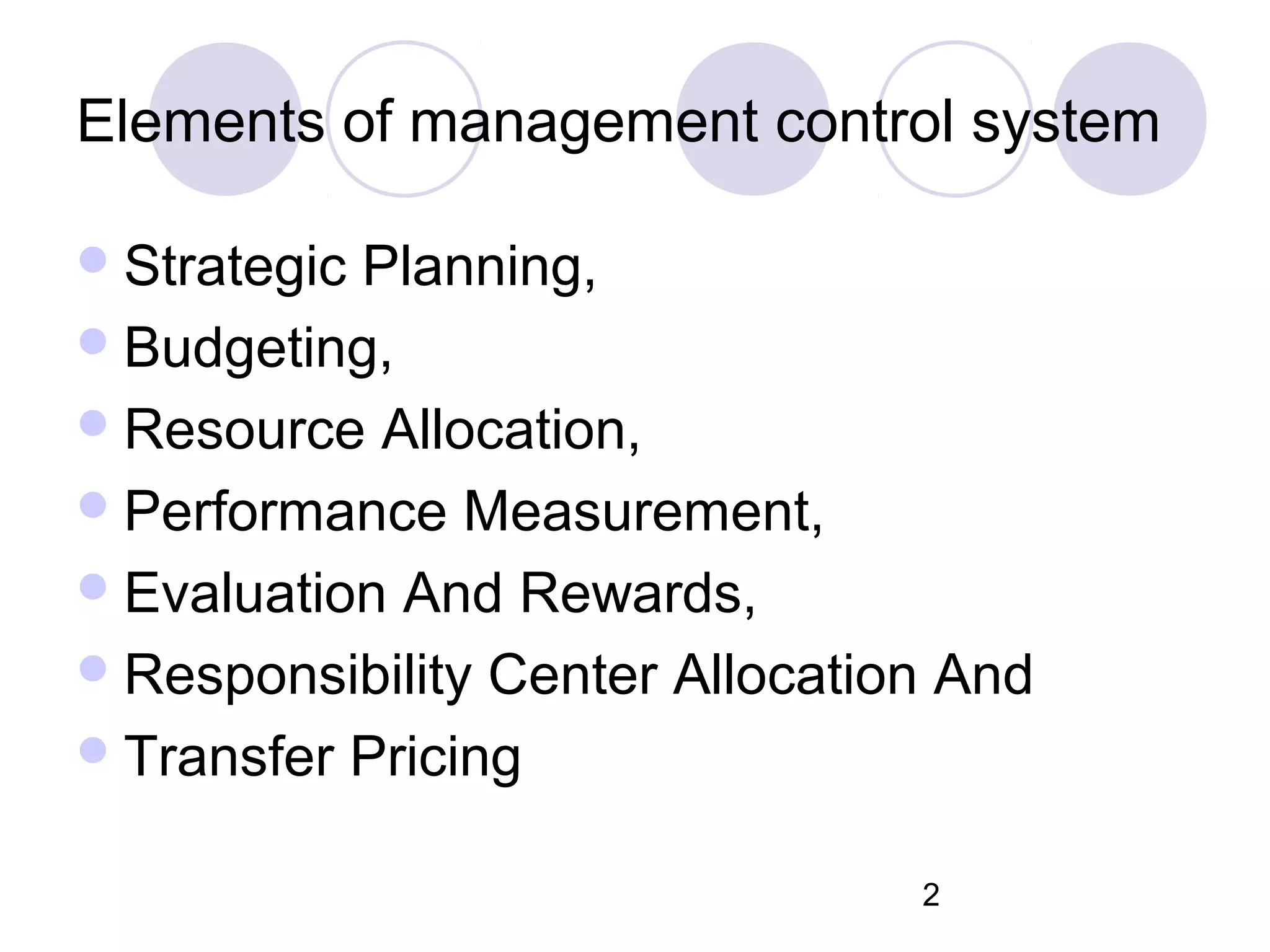 Management control system | PPT