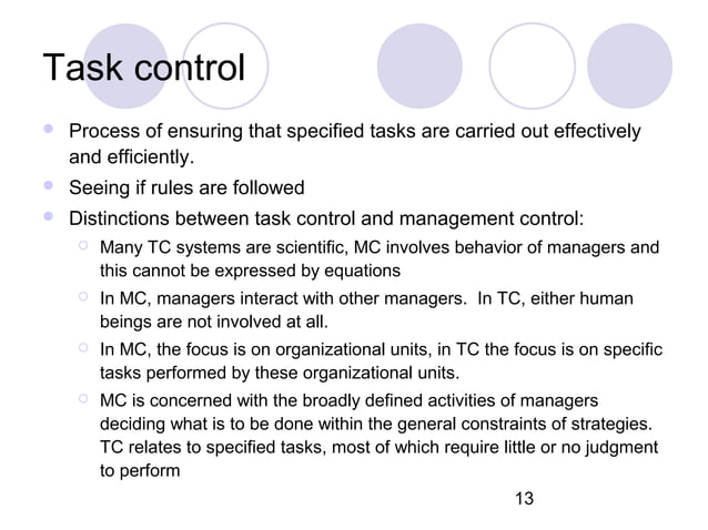 Management control system | PPT
