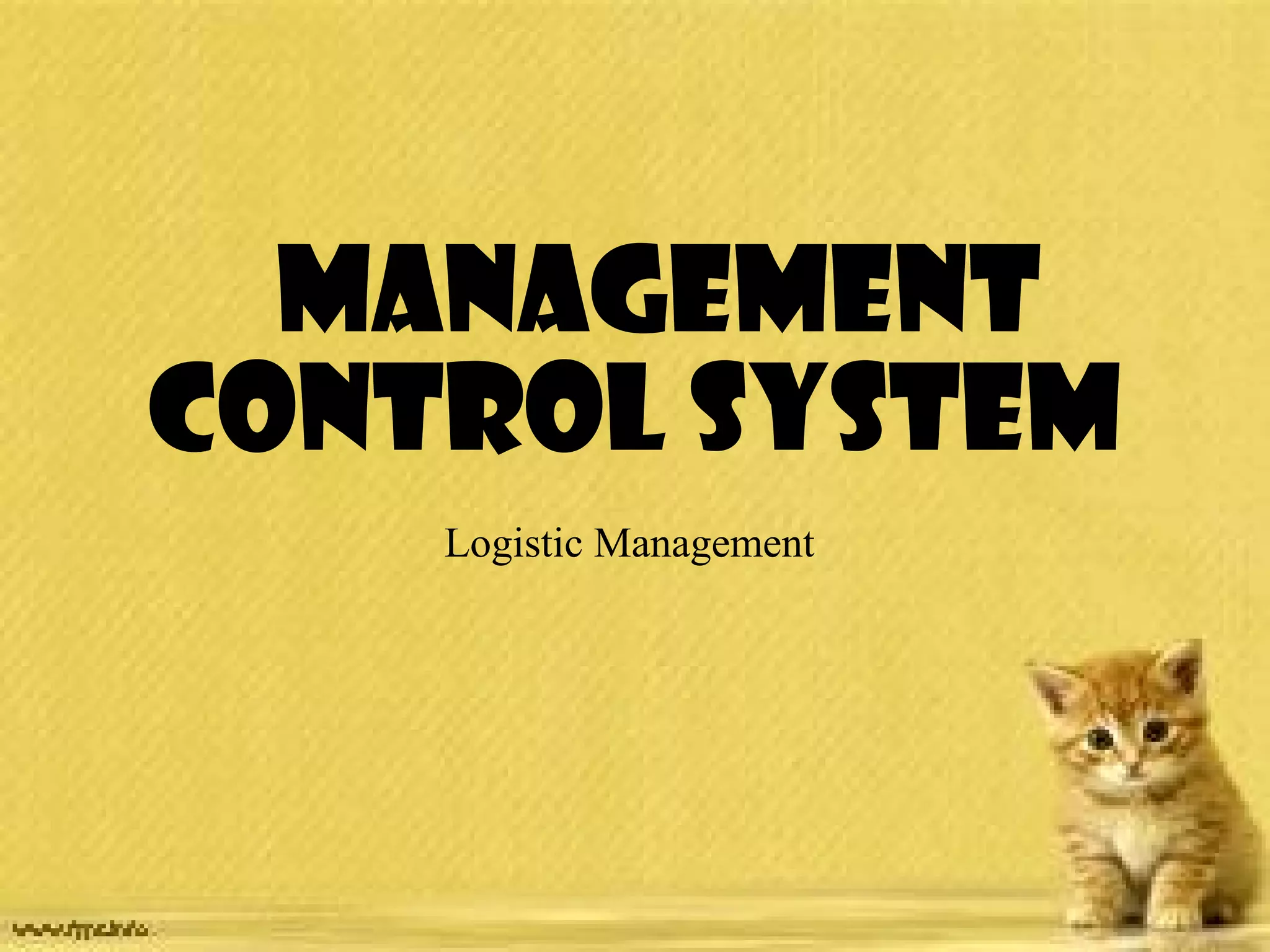 Management control system | PPT