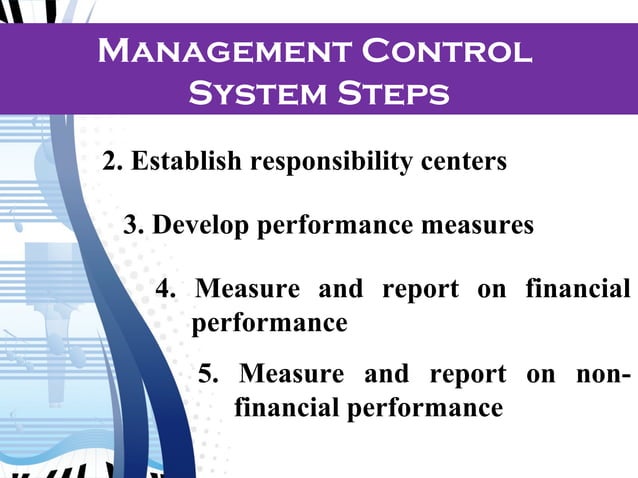 Management control system | PPT | Executive Leadership & Management ...