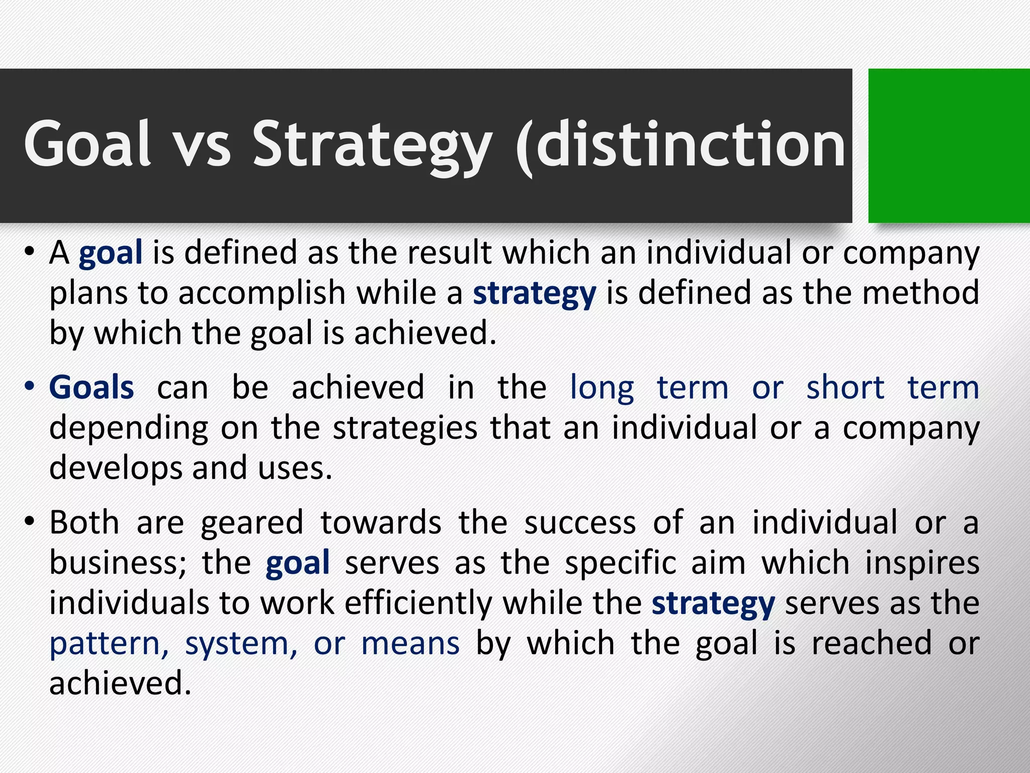 Management control system (goals vs strategies) | PPTX
