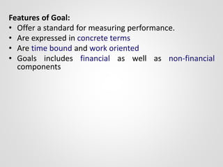 Management control system (goals vs strategies) | PPTX