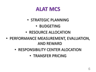 The Nature of Management Control Systems | PDF