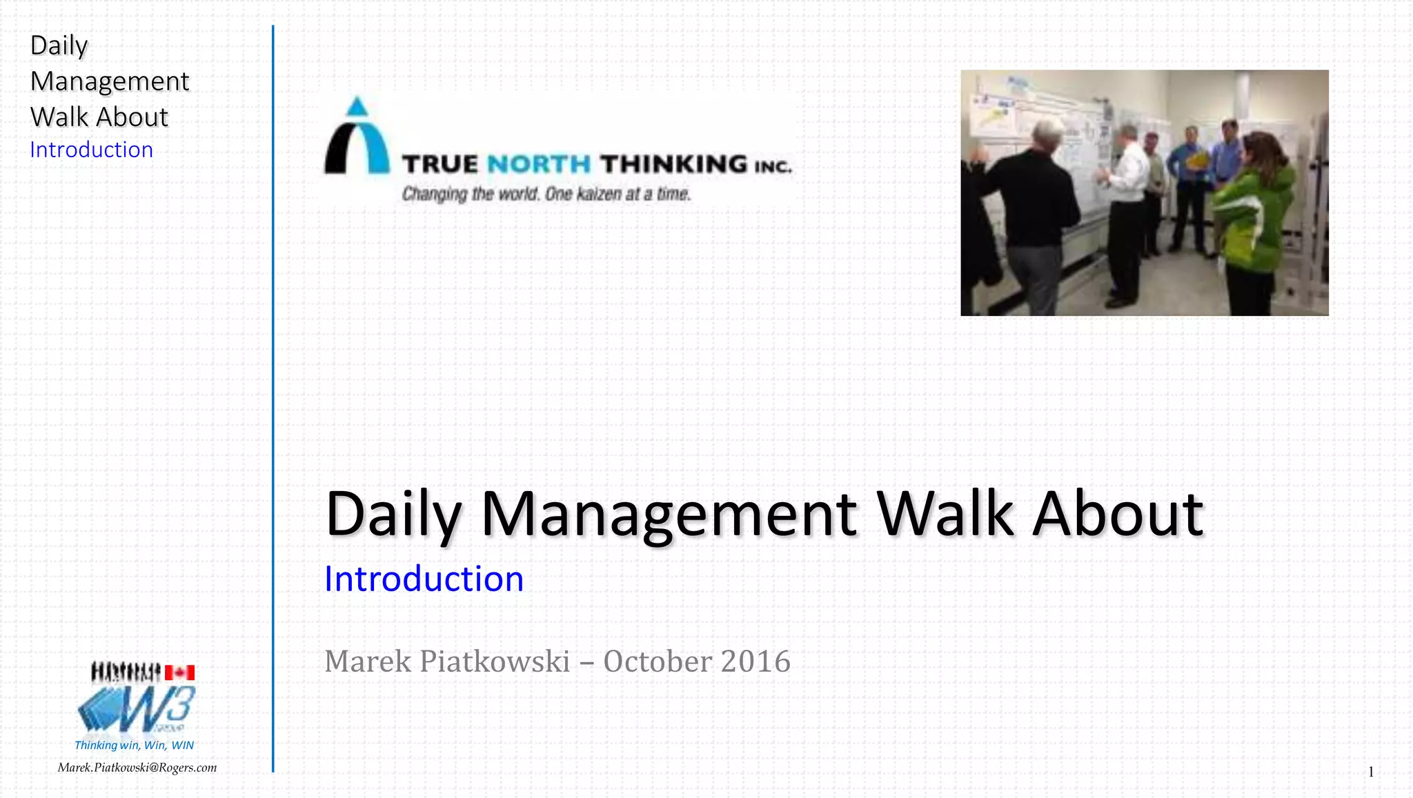 Daily Management Walk About | PPTX