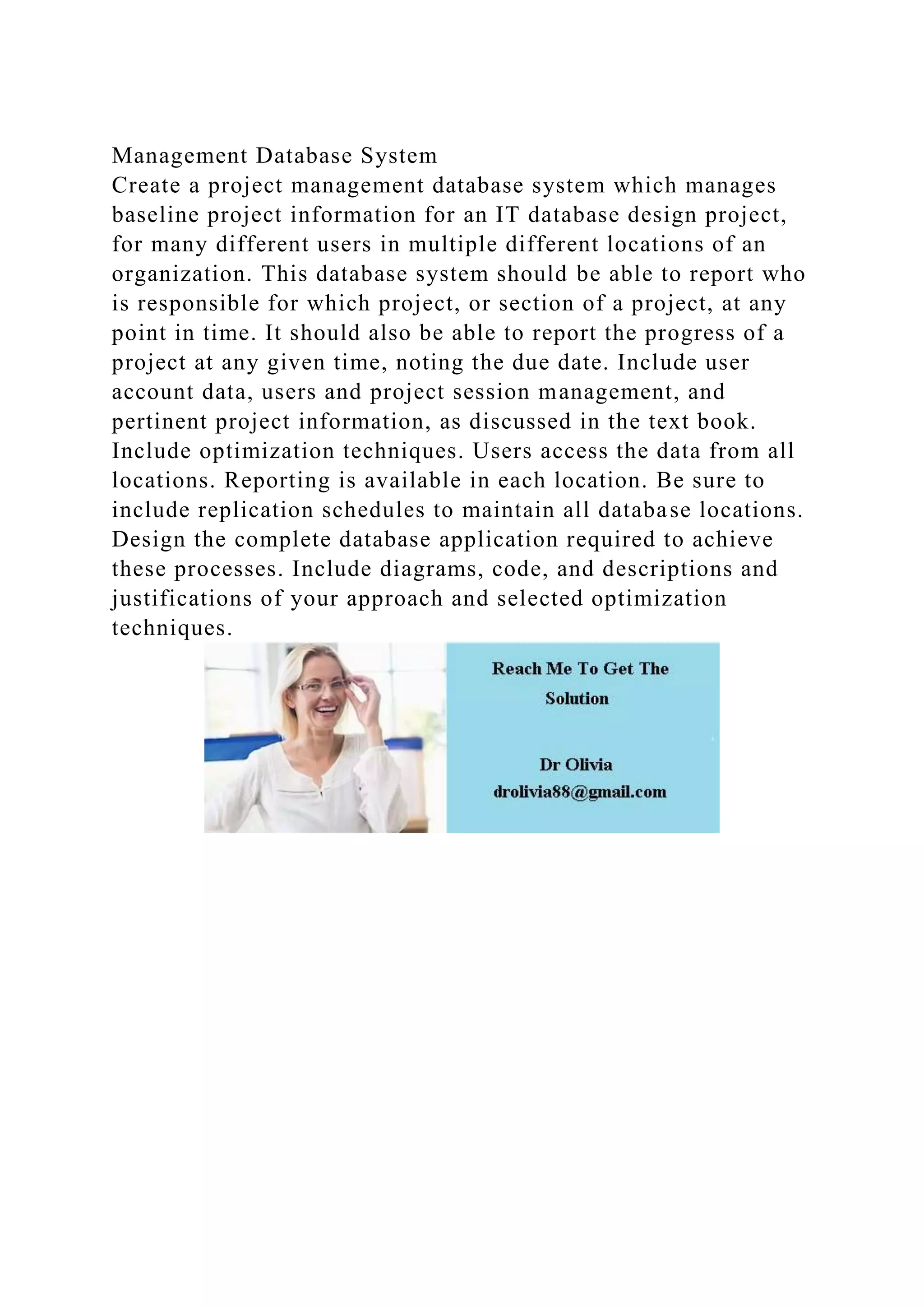 Management Database SystemCreate a project management database sys.docx