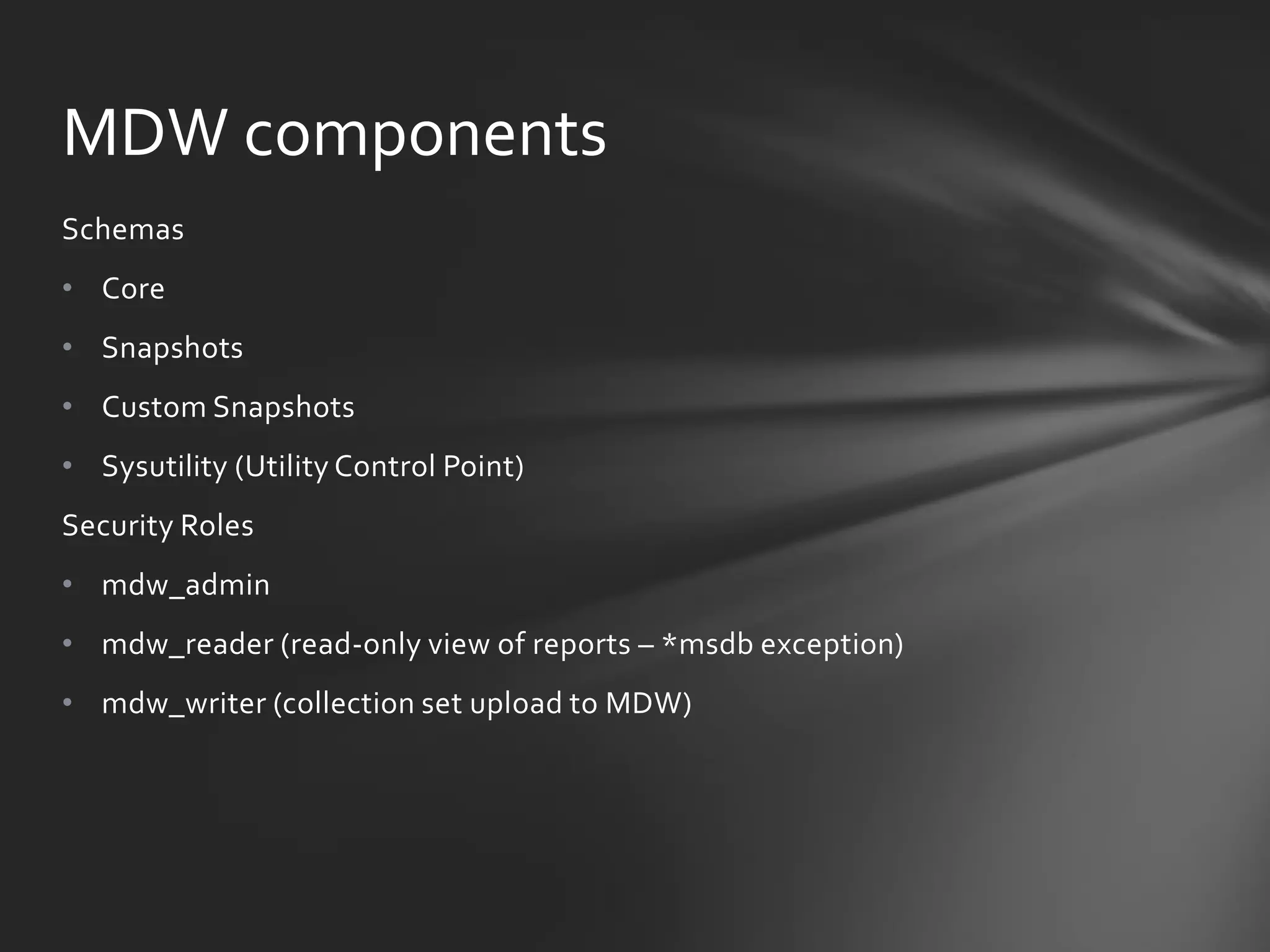 Introduction To Sql Server 2008 Management Data Warehouse Mdw Pptx Databases Computer