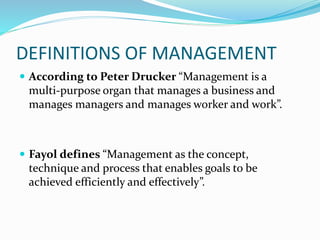What is Management? | PPTX