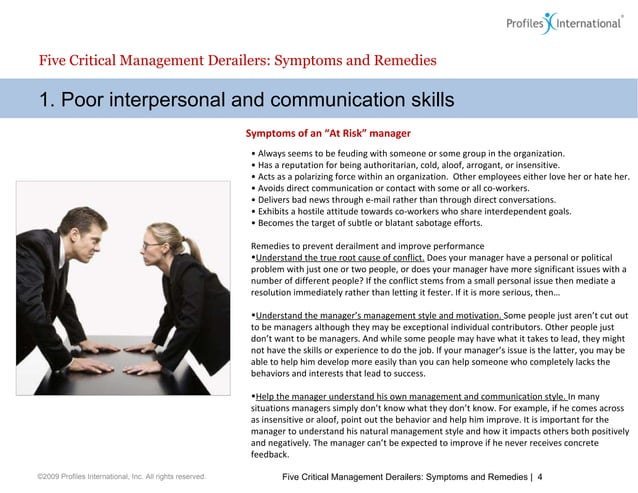 5 Critical Management Derailers | PPT