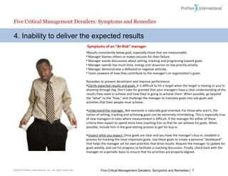 5 Critical Management Derailers | PPT