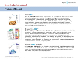 Management Derailers Report | PDF | Executive Leadership & Management ...