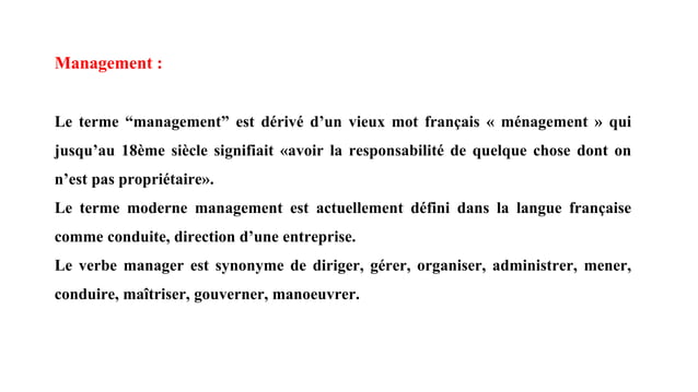 Management Des Organisations Pptx