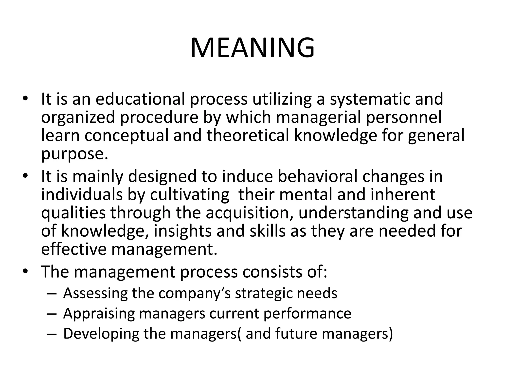 Management development | PPTX