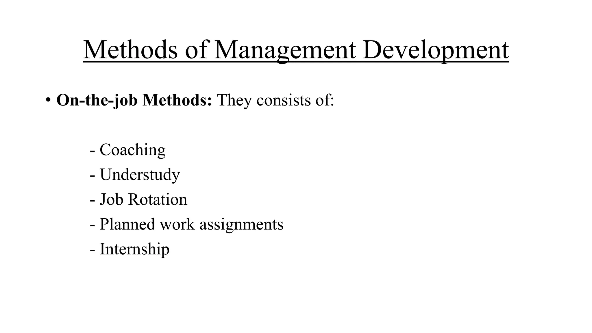Management Development | PPT