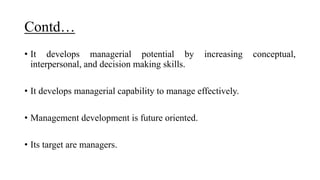 Management Development | PPT